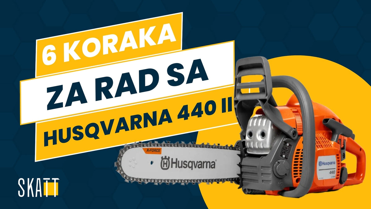 Kako raditi sa benzinskom lančanom pilom? 5 pravila! – SKATT najam alata